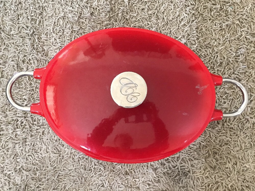 Cottage Collection Cast-Iron Dutch Oven, Red | eBay