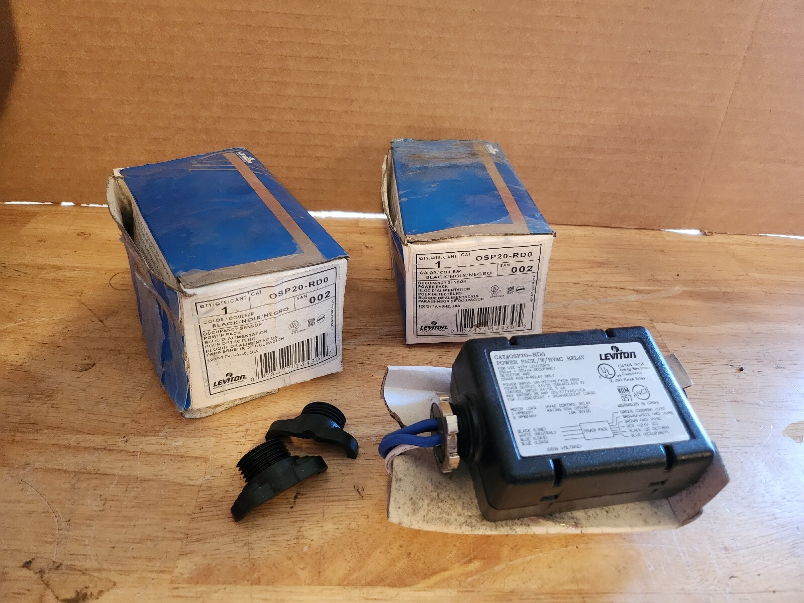 (Set of 2) LEVITON OSP20-RD0 OCCUPANCY SENSOR POWER PACK w/ HVAC relay ...