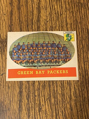 1958 Topps #96 Green Bay Packers Team EXCELLENT front has wax on it | eBay