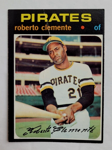1971 Topps #630 Roberto Clemente Pittsburgh Pirates HOF Baseball Card ...