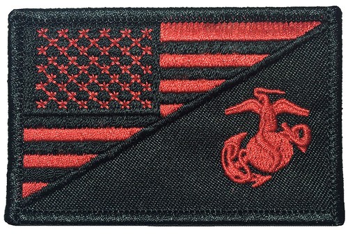 USMC USA FLAG United States Marine Corps EGA America Sew Iron on Patch ...