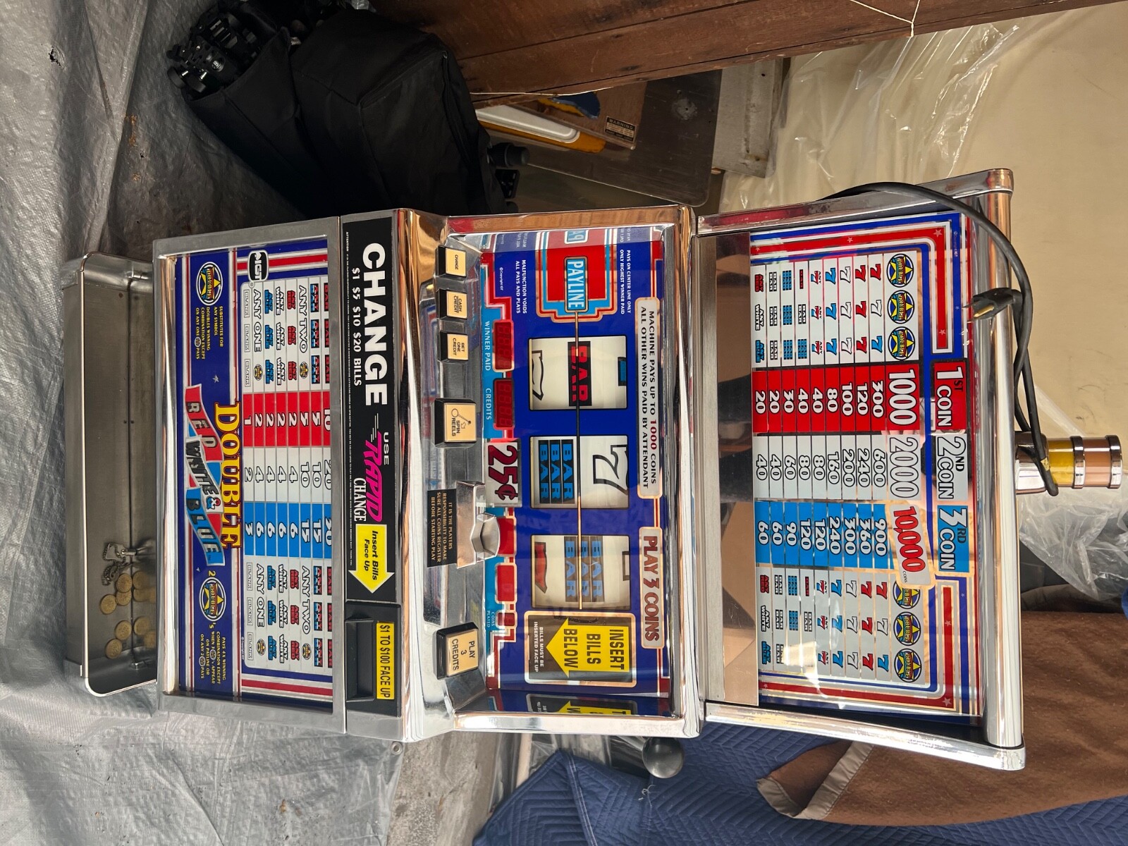 igt s plus slot machine. Red/white/blue. excellent condition | eBay