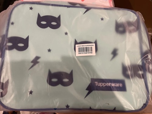 Tupperware Boys Superhero Insulated Lunch Bag Blue New | eBay