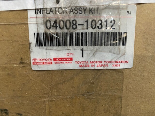 Toyota OEM Inflator ASSY Kit I 04008-10312 for sale online | eBay