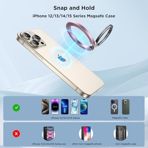 for MagSafe Ring Holder, MagSafe Phone Grip, Magnetic Phone Ring Holder ...