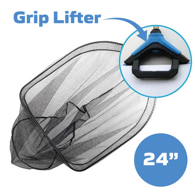 24" Grip Lifter Specimen Landing Net - Strong Shield Frame -24inch 60cm ...