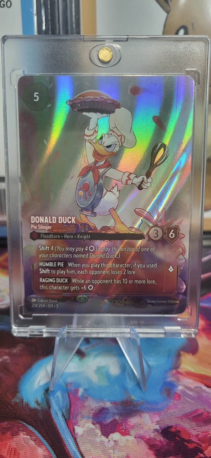 Lorcana Shimmering Skies DONALD DUCK Pie Slinger 214/204 ENCHANTED | eBay