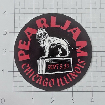 PEARL JAM STICKER 2023 CHICAGO, IL 9/5/23 GIGATON TOUR | eBay