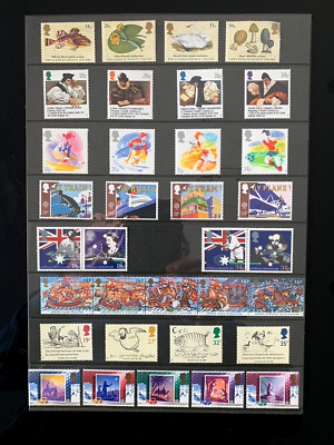 GREAT BRITAIN 1988 COMMEMORATIVE STAMPS YEAR SET MNH MINT 8 x SETS 34 x ...