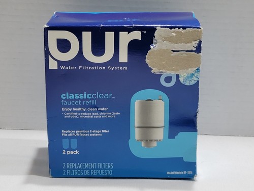 NEW SEALED 2 PACK GENUINE PUR FAUCET REFILL REPLACEMENT FILTERS MODEL ...