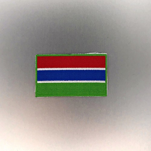 The Gambia Flag Patch — Iron On Badge Embroidered Motif — Gambian World Mini | eBay