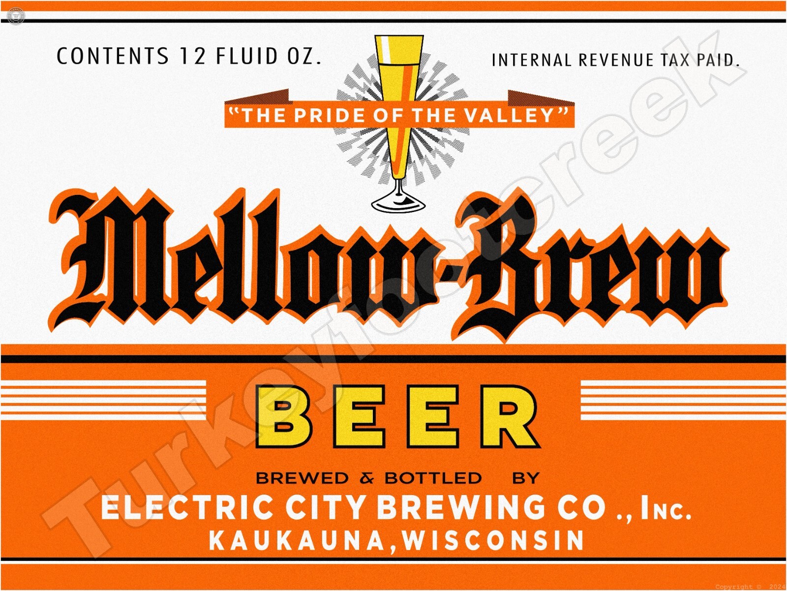 Electric City Brewing Co Mellow-Brew Beer Metal Sign 3 Sizes to Choose From | eBay