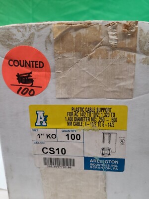 Arlington CS10 Conduit Cable to Stud Fastener--LOT OF 100 | eBay