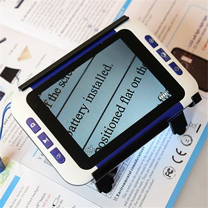 2-32X Low Vision Digital Magnifier 3.5" Color LCD Electronic Reading ...