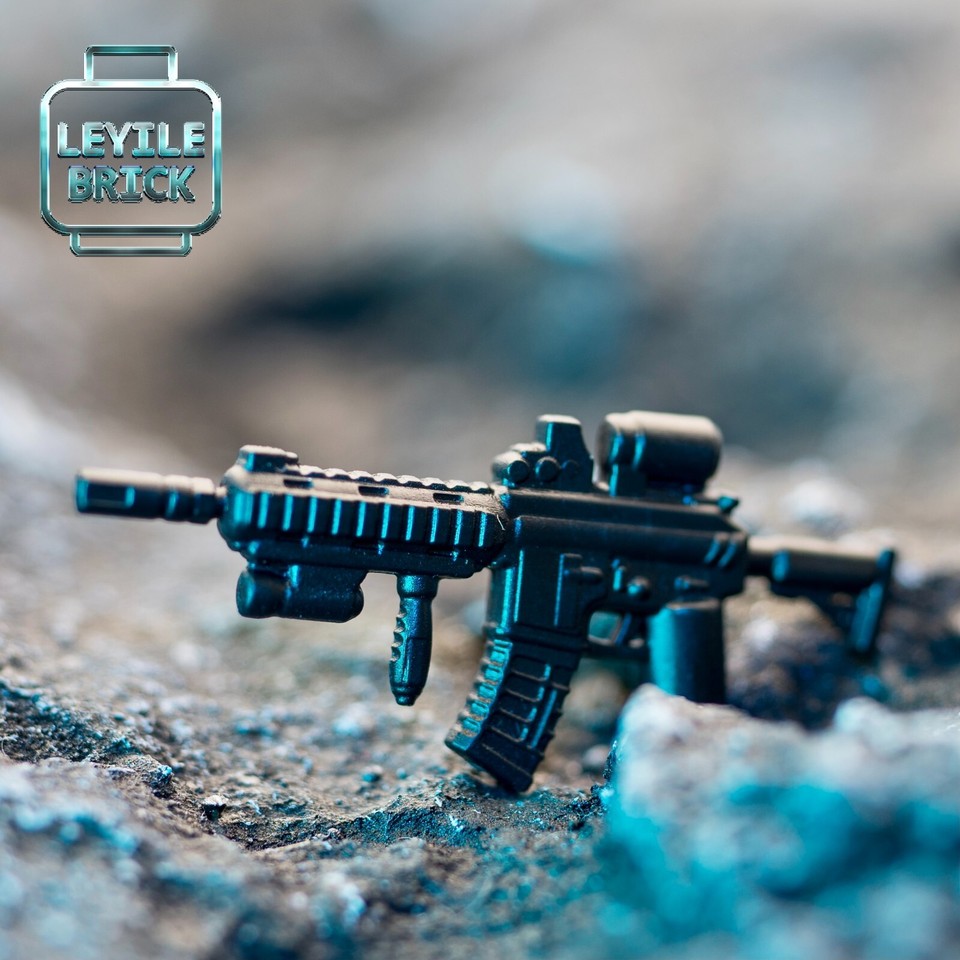Custom M4 Rifle Variants for Minifigures -Pick Color!- NEW Brick Troops ...