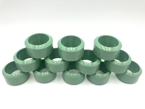 Acrylic Napkin Rings Set of 12 Acrylic Mint Green Vintage Retro Pastel ...