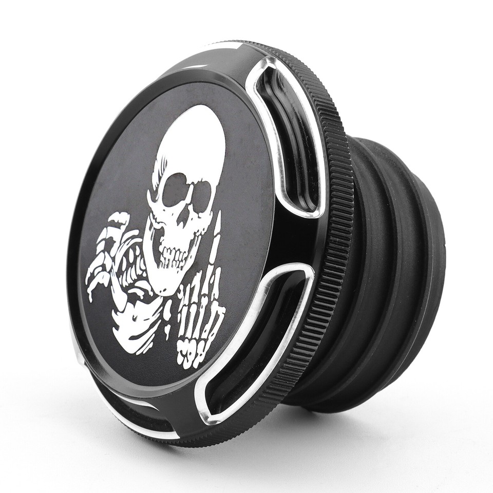 Motorcycle Skull Fuel Tank Gas Cap for Harley Dyna Softail Touring ...