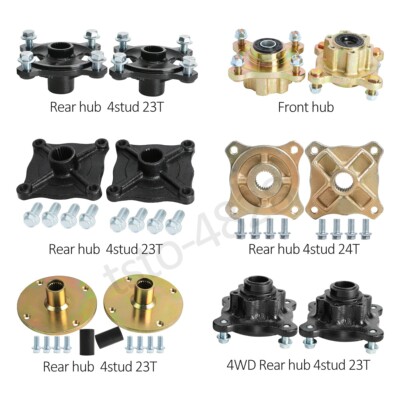 4 stud 110mm Front/Rear Wheel Hub For ATV Go Kart Quad Buggy Golf Cart ...
