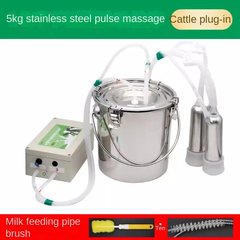 Milking Machine Automatic Pulse Milking Farm Cow Goat Sheep Vacuum Pump ...