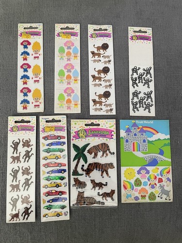 Rare Sandylion Canada 1990 Stickers Lot Of Trolls Cars Lions Tigers ...