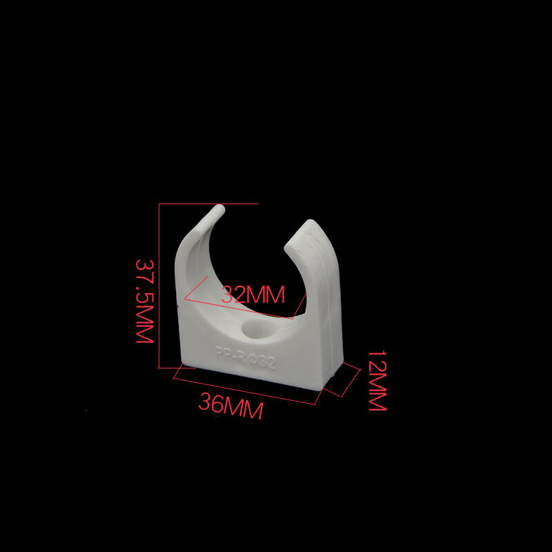 PPR Plastic Pipe Clips U-Shaped Pipe Clamps Clips Size 16mm 20mm 25mm ...