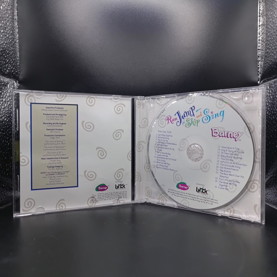 Run Jump Skip and Sing by Barney (Children) (CD, Jan-1997, Lyons Group ...