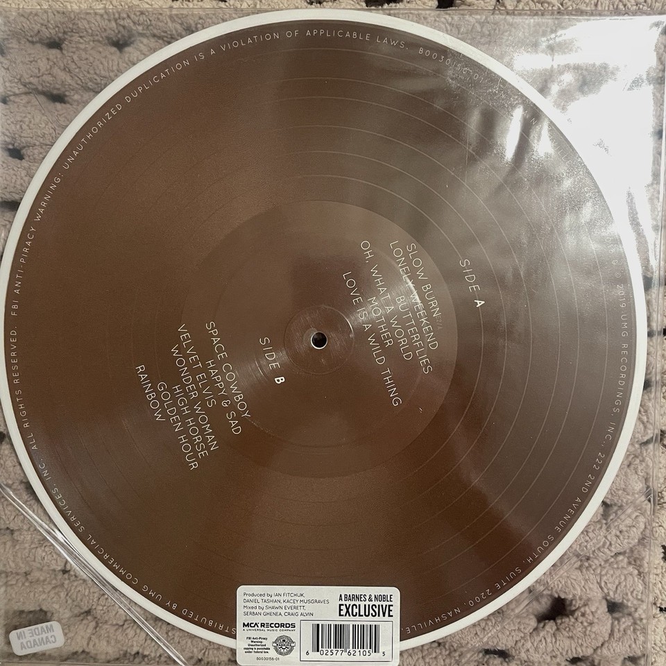 Kacey Musgraves Golden Hour Vinyl Record Picture Disc 2019 Barnes ...