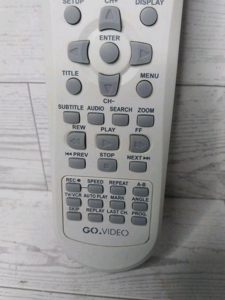 Genuine Go VIDEO VR-FA2 VCR DVD Player Remote Control Works Free ...