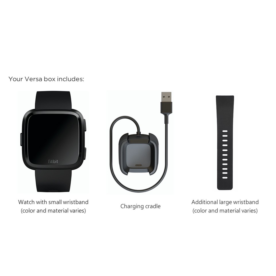 Fitbit Versa Health & Fitness Smartwatch Activity Tracker S & L Sizes ...