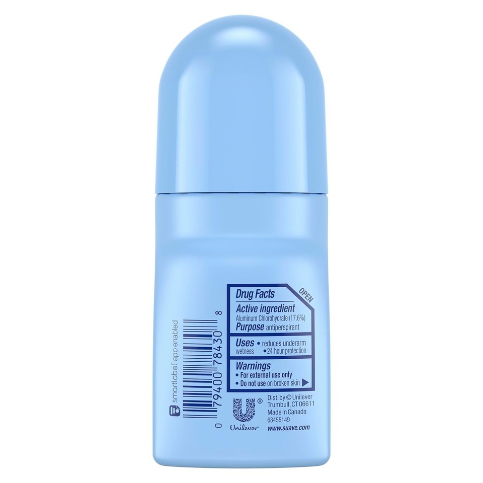 1-Suave Powder Roll-On Antiperspirant Deodorant 2.7oz Each 3 Pack ...