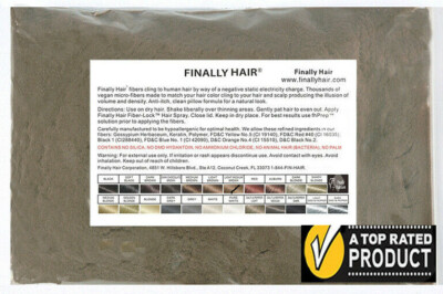 Finally Hair Building Fibers 57g, Refill Automatically Declump HIGHEST ...