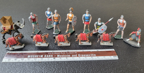 Vintage Lead Roman Soldiers Horses Elephants | eBay