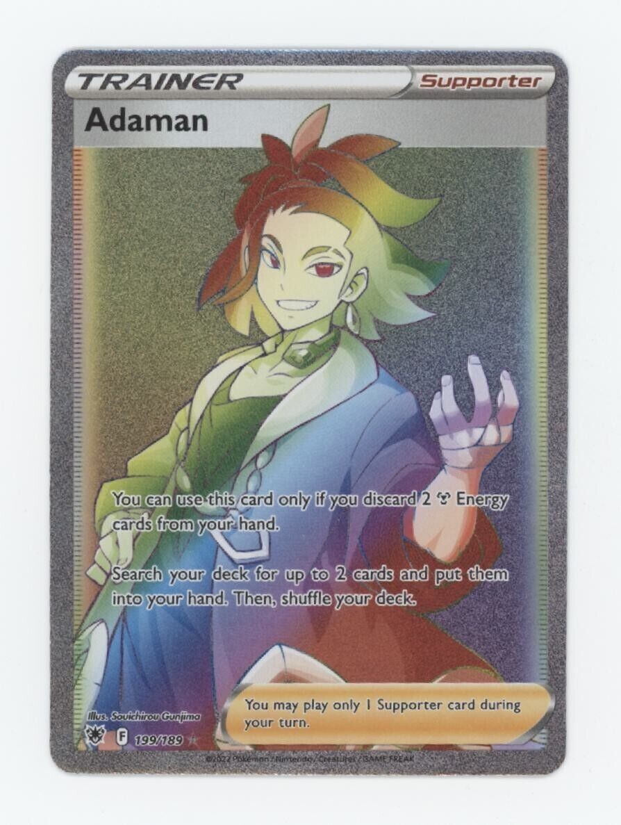Adaman 199/189 - Astral Radiance - Rainbow Secret Holo Pokemon Card ...