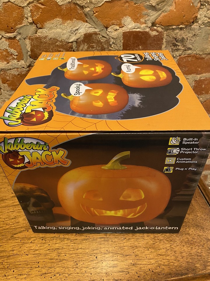 Mindscope Jabberin Jack Talking Animated Pumpkin with Built in ...