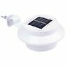 3 LED Solar Powered Gutter Light Outdoor Garden Yard Wall Fence Pathway ...
