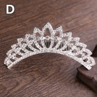 Womens Pearl Crown With Comb Princess Rhinestone Tiara Wedding Headband ...
