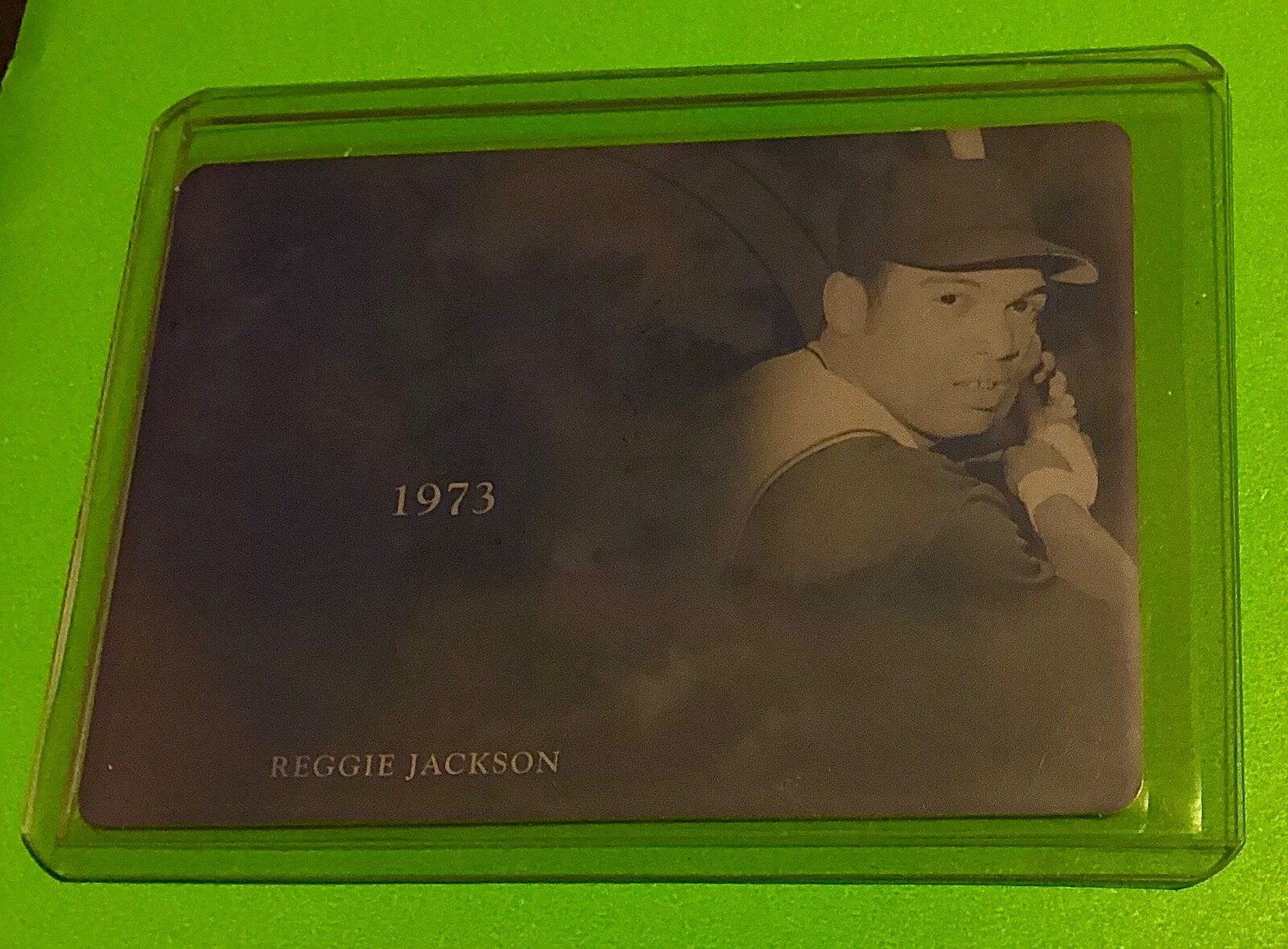 Reggie Jackson 2020 Leaf Game Used 1/1 Plate 1 of 1 New York Yankees ...