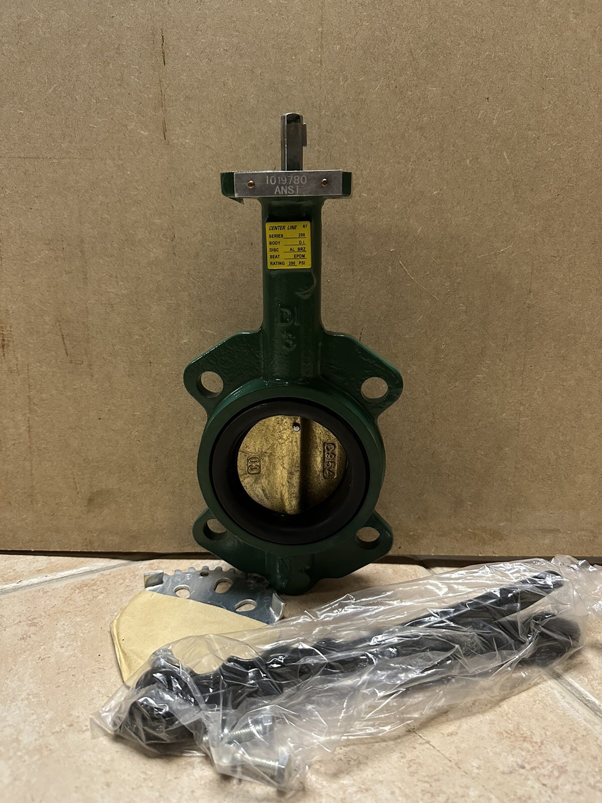 Centerline 66 Series 200 3” Butterfly Valve 4-Bolt Wafer 200 Psi Di Al ...