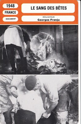 Fiche Cinéma - GEORGES FRANJU - SANG DES BÊTES (LE) - 1948 | eBay