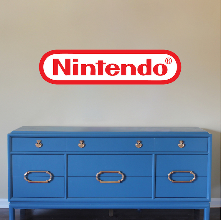 Nintendo Logo Video Games Wall Decal Decals Mario Zelda Pokemon Kids ...