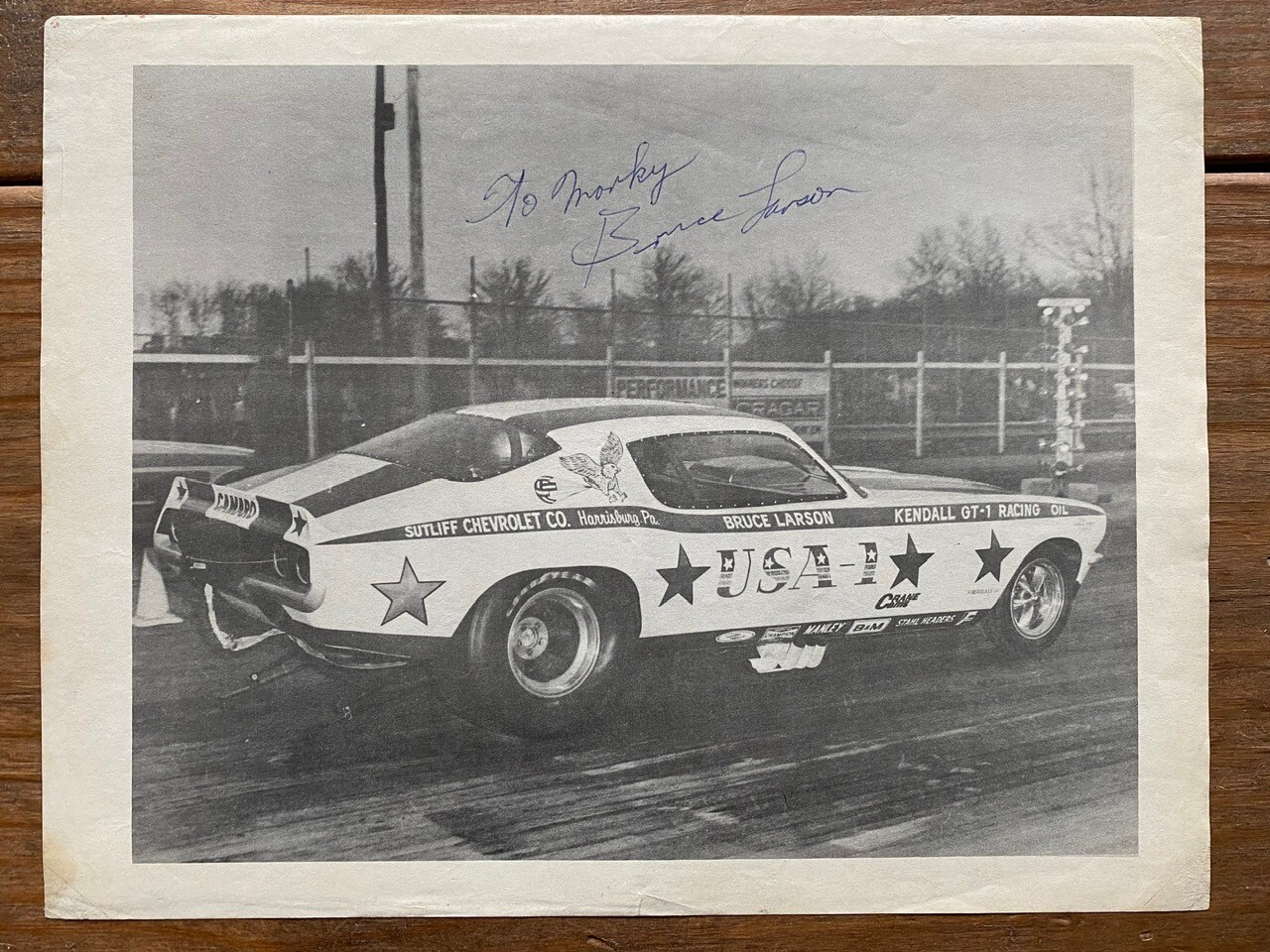 1970 Bruce Larson Camaro AA/FC handout #2 | eBay