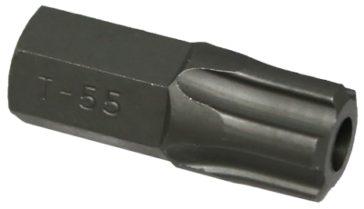 T55 5Pt.Tamper Torx-Plus Impact Bit 10mm Hex x 30mm long T&E Tools ...