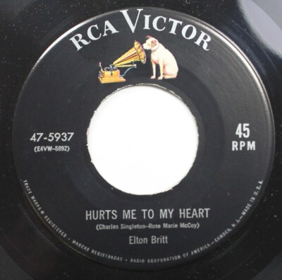Country 45 Elton Britt - Hurts Me To My Heart / Goodnight Mrs. Jones On ...