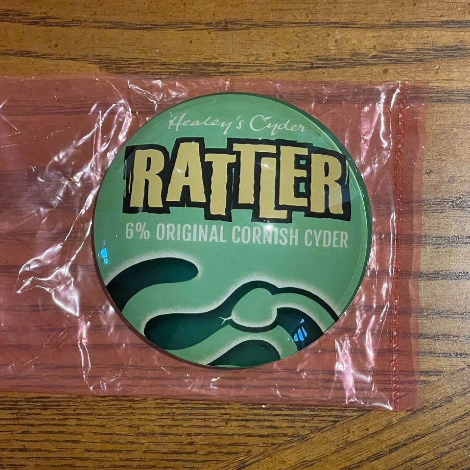 Brand New Rattler Beer Badge! Rattler Cyder Pump Badge! Rattler Cider ...