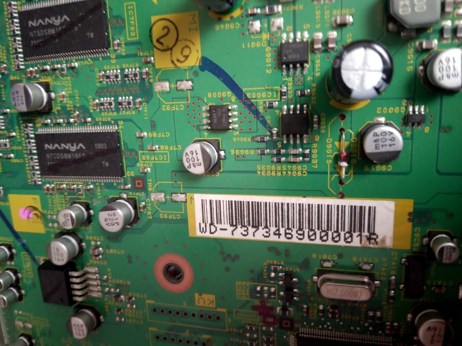 Mitsubishi Main board for WD-73734, WD-65734, WD-Y657, 934C261001 ...