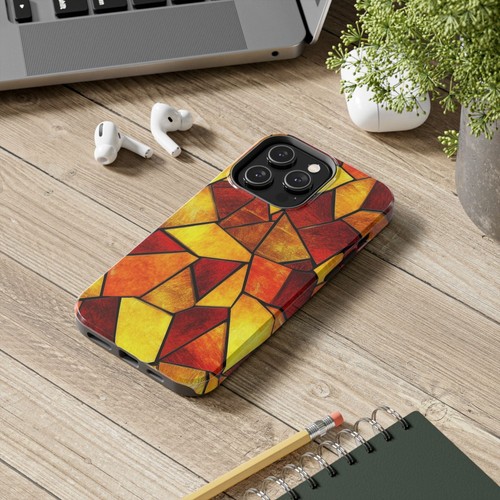 Vibrant Mosaic Tough Impact Resistant Phone Case Shockproof & Stylish ...
