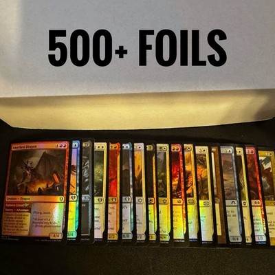 500+ MTG Foil Commons & Uncommons Bulk Lot | Mixed Sets | Commander ...