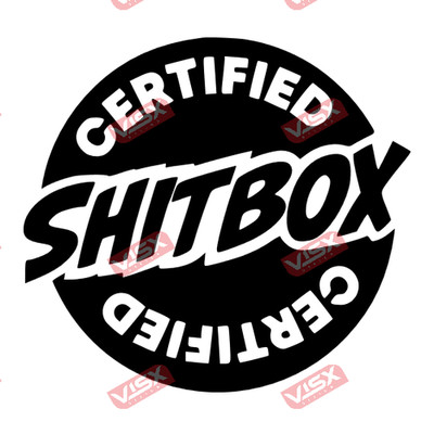 Shitbox Bumper Sticker Car Decal Auto Vinyl Funny JDM Drift Racing ...