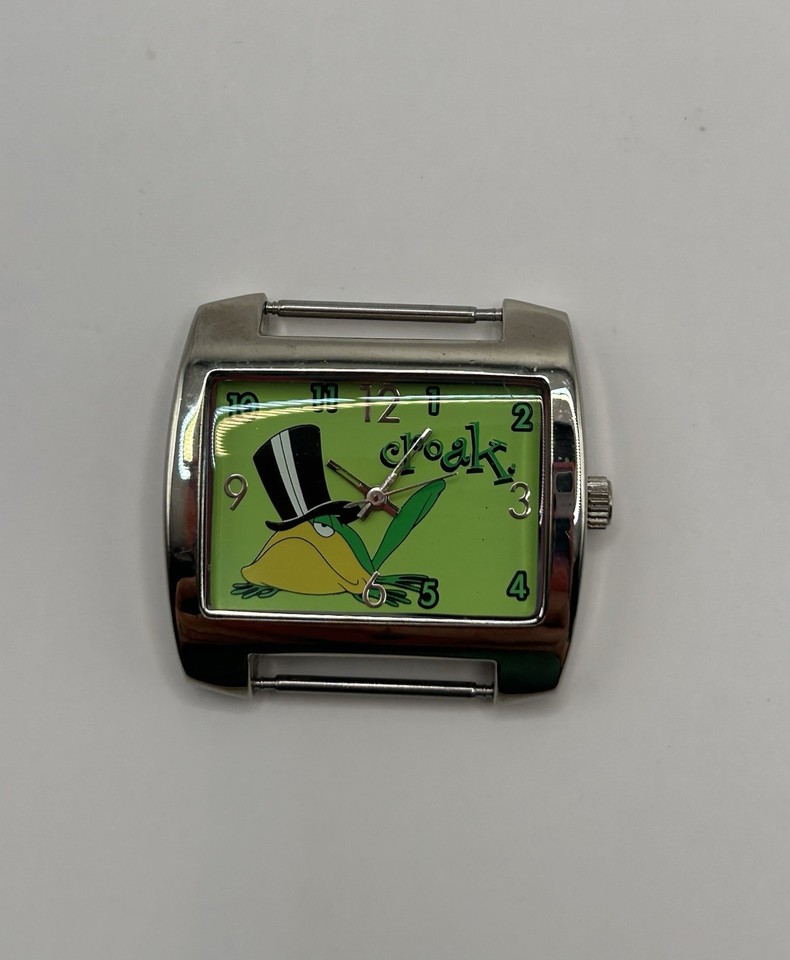 Vintage Green Watch Frog 'Croak' Warner Bros Michigan J Cartoon needs ...