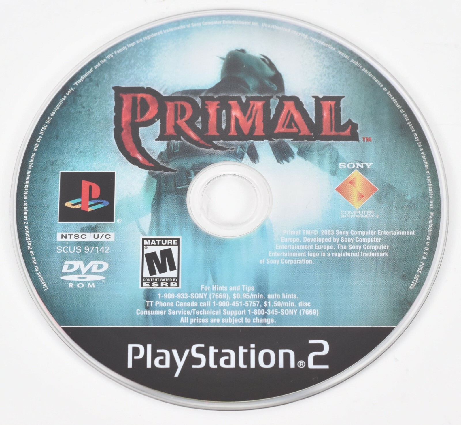 Primal Sony PlayStation 2 PS2 Disc Only - Resurfaced H17 | eBay